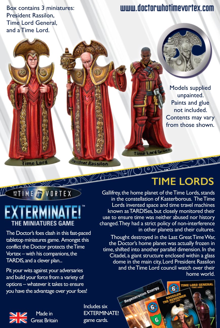 Doctor Who Time Lords - Doctor Who Into the Time Vortex
